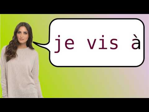 How to say i live at in French?