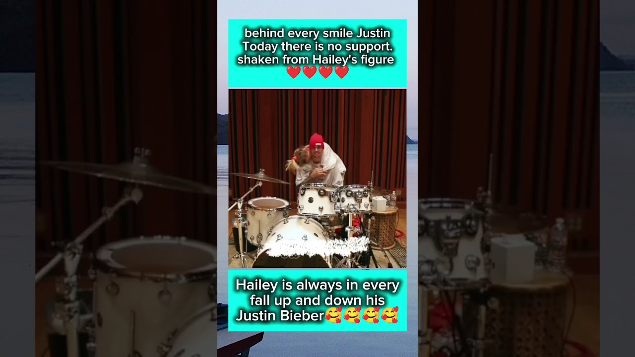 Hailey is always in every fall up and down his Justin Bieber #justinbieber #babyjack #haileybieber