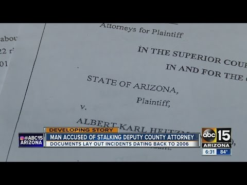 Man accused of stalking deputy county attorney