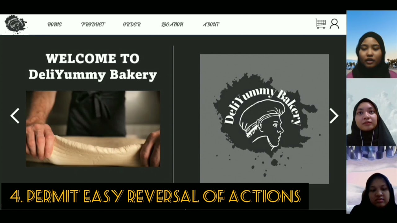 Powerpoint Website using Shneiderman's 8 golden rules - HCI