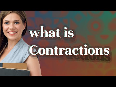 Contractions | meaning of Contractions