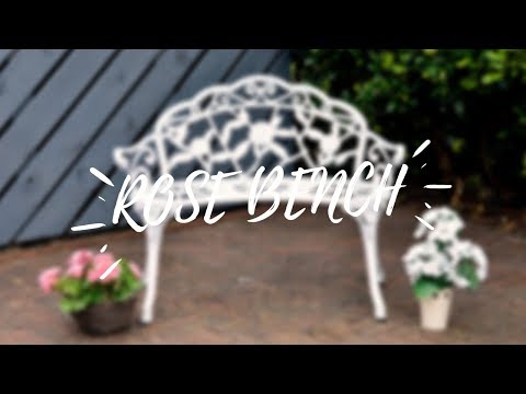 Azuma Vintage Cast Aluminium Rose Garden Bench