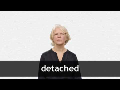 DETACHED definition and meaning | Collins English Dictionary