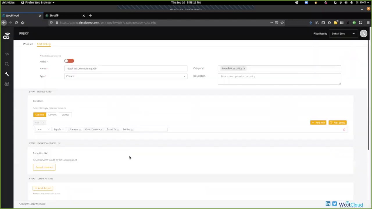 WootCloud integration with Juniper SRX, ATP - demo video