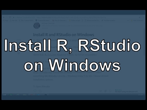 Install R and RStudio on Windows 7, 8, and 10