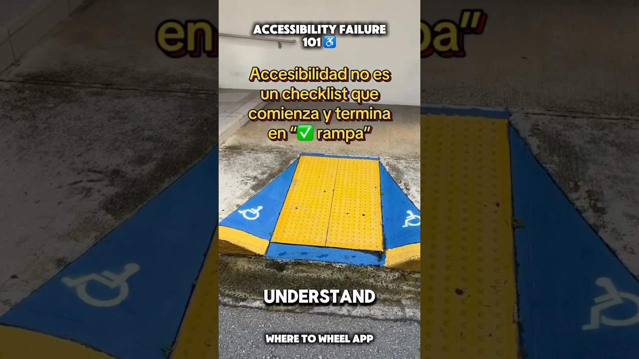 WHAT the Hell were they thinking?🤨 Accessibility Failure.♿️#disability #disabled #wheelchair #sci