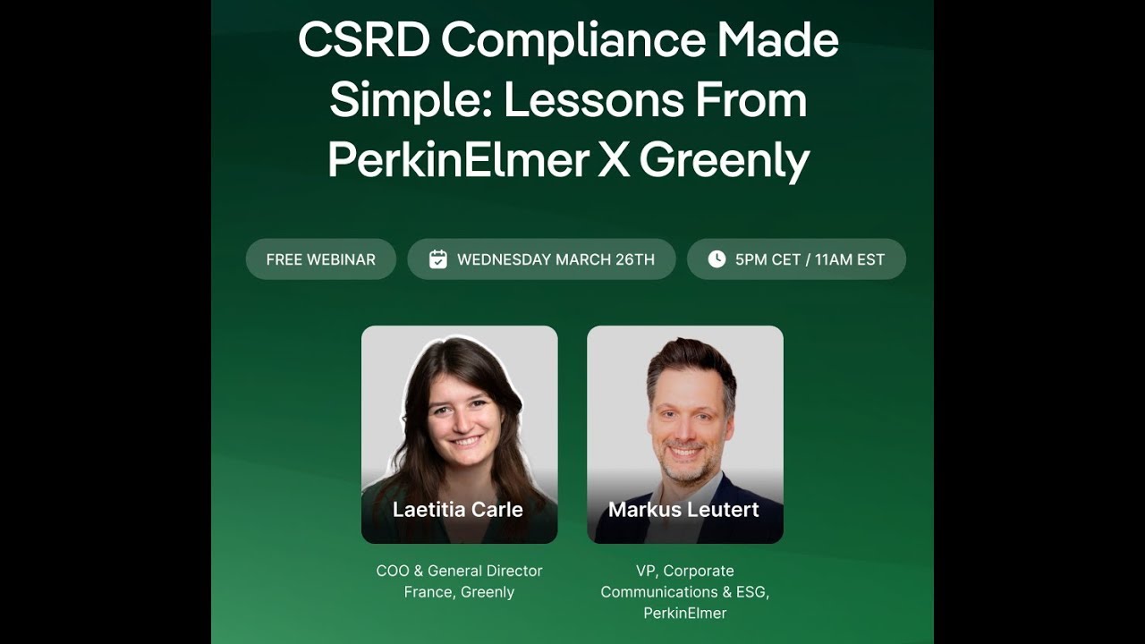 CSRD Compliance Made Simple  Lessons from PerkinElmer x Greenly 1