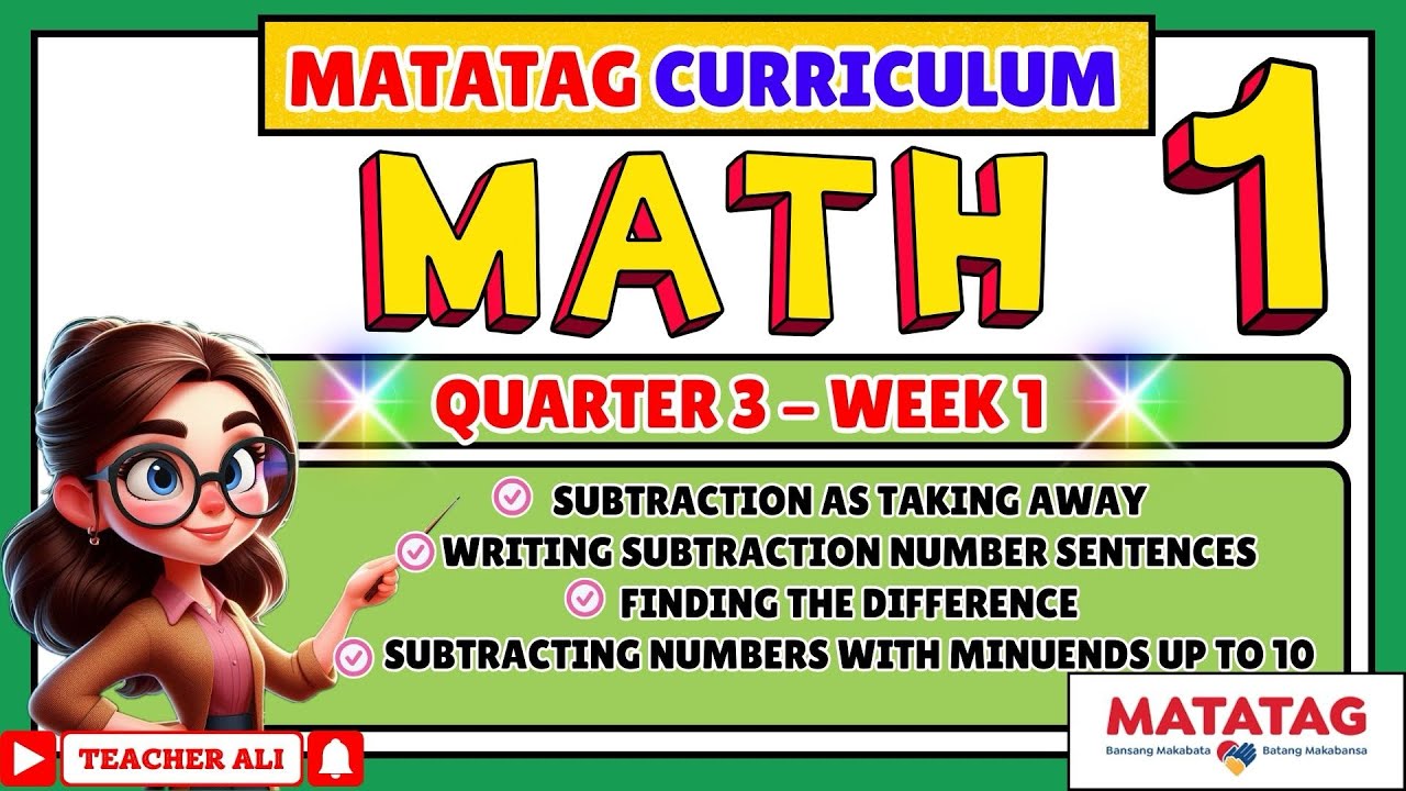 GRADE 1 MATH 1 QUARTER 3 WEEK 1