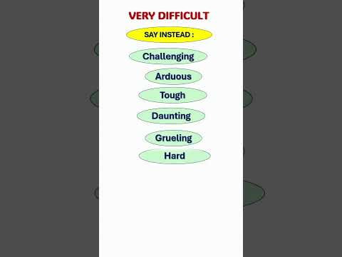 VERY DIFFICALT  SAY INSTEAD.