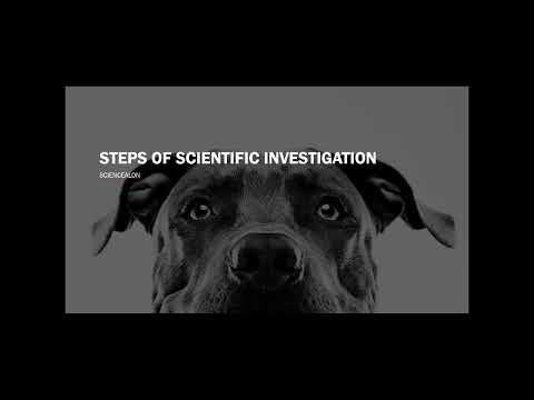 STEPS OF SCIENTIFIC INVESTIGATION