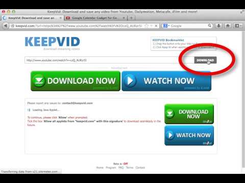 Use KeepVid.com to convert YouTube