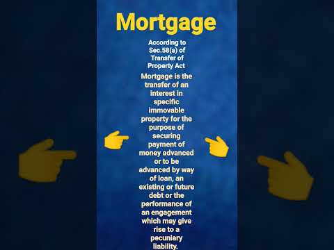 Mortgage Definition.