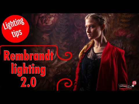 Rembrandt lighting 2.0 with an umbrella and accent lighting