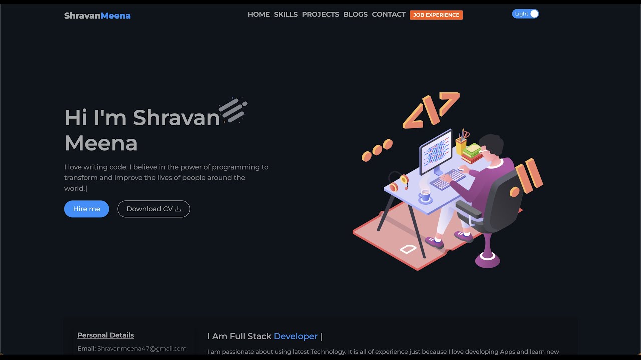 How to Build a Portfolio Website with React 2022 (DEMO)