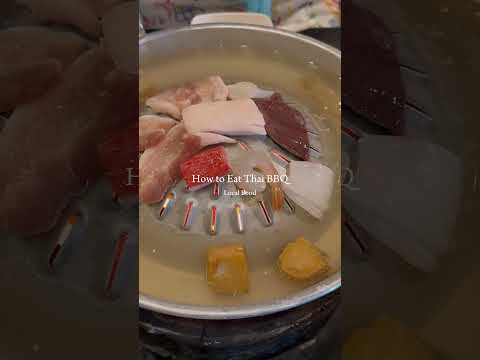 Thai BBQ - Moo Kata #shortsvideo #localexperience #thaifood