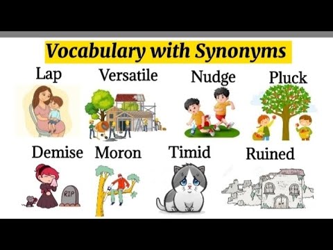 Vocabulary and Synonyms || Action verbs with examples #vocabulary