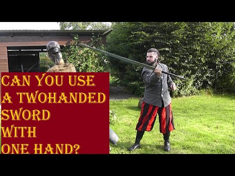 Can you use a two handed sword with one hand?