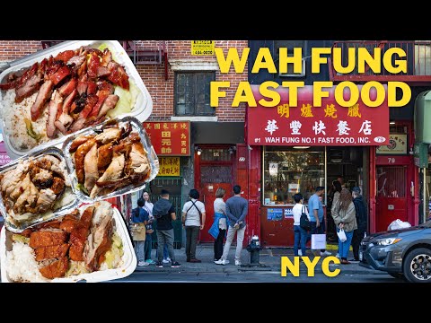 Eating at Wah Fung Fast Food. NYC. An Iconic Chinatown Cheap Eat