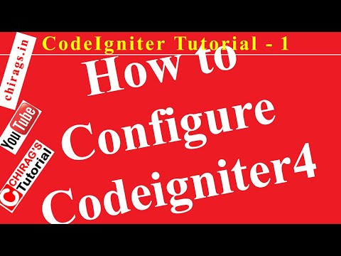 CodeIngiter4 Tutorial 1 - How to Configure Codeigniter4