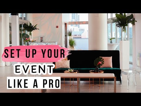 Set up Your Event Like a Professional Party Planner