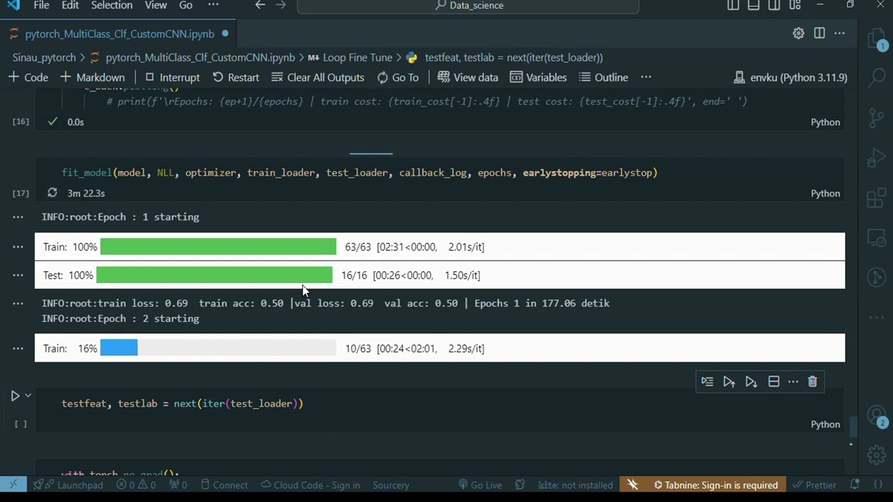 Pytorch Tutorial MultiClass Classification Custom CNN #machinelearning  #tutorial #python