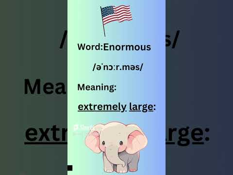 How to Pronounce Enormous in American Accent #learning #learnenglish 1