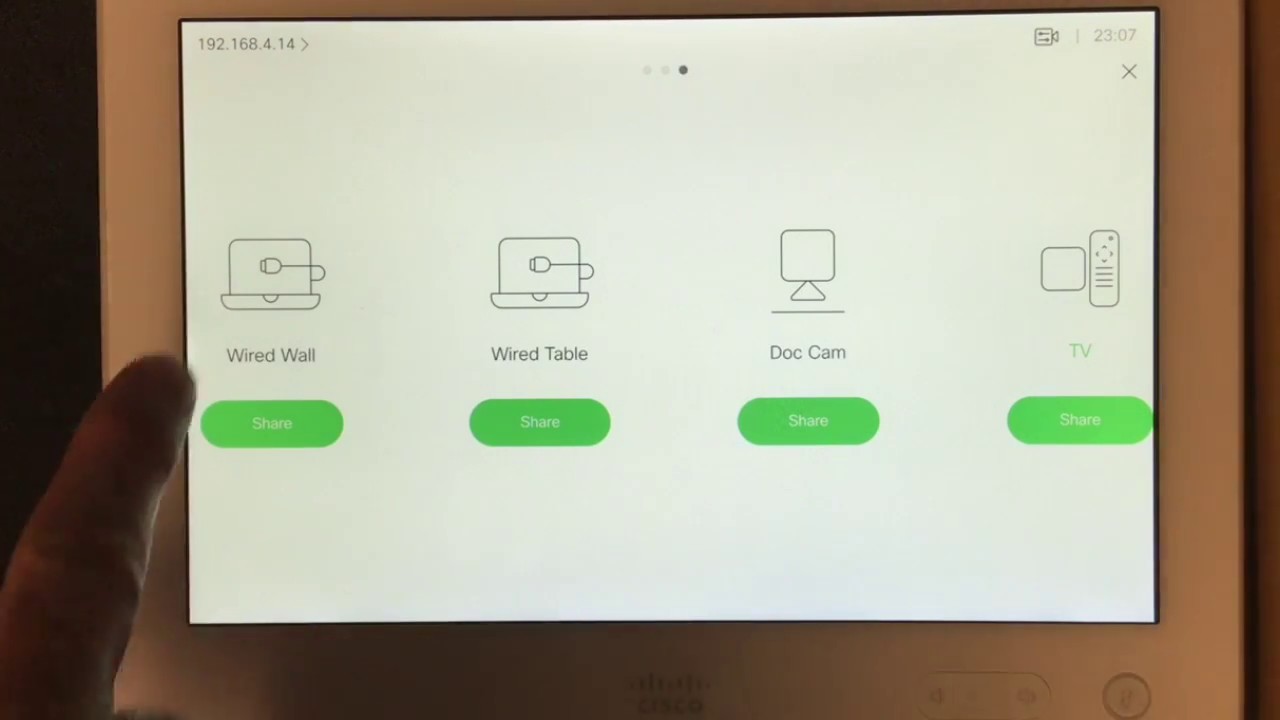 clip   Cisco Touch10   source configuration