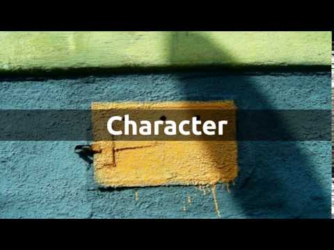How to pronounce character in English?