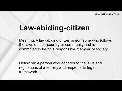 Law-abiding-citizen Meaning