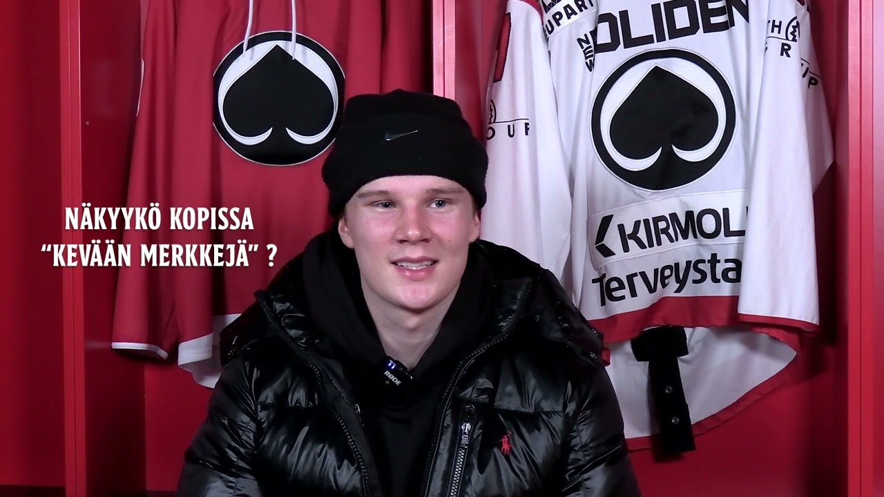 Aleksi Heimosalmen haastattelu ennen SaiPa-ottelua