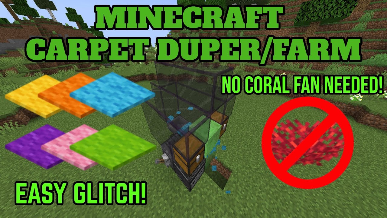 Minecraft Java SIMPLE & EASY Carpet Duper Fuel Farm Tutorial