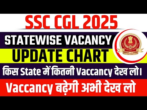 SSC CGL 2025 Vacancy 🔥 | Statewise Chart Update | किस State में कितनी Vacancy?