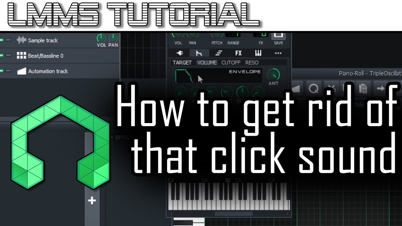 Get rid of the click (LMMS, music production DAW)