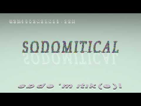 sodomitical - pronunciation
