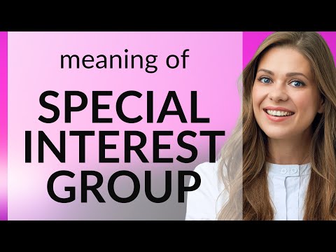 Special interest group • definition of SPECIAL INTEREST GROUP