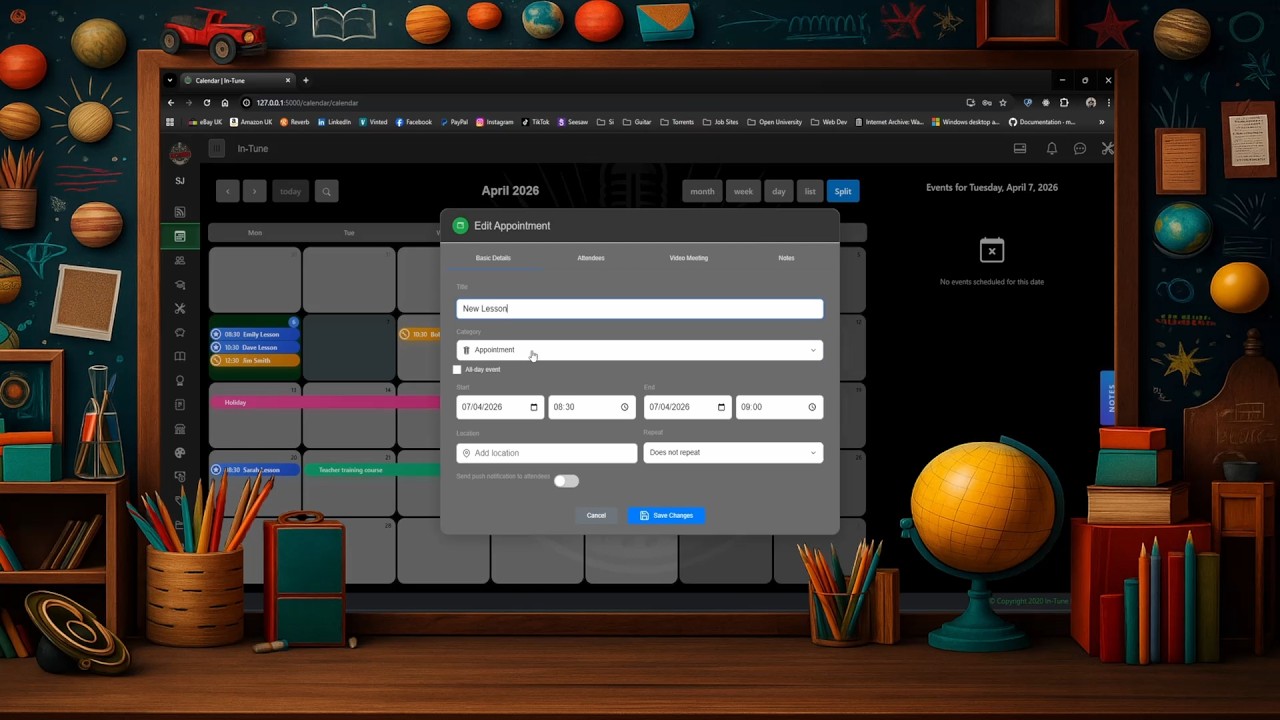 Welcome to In-Tune, the perfect solution for tutors wanting to efficiently manage their workload