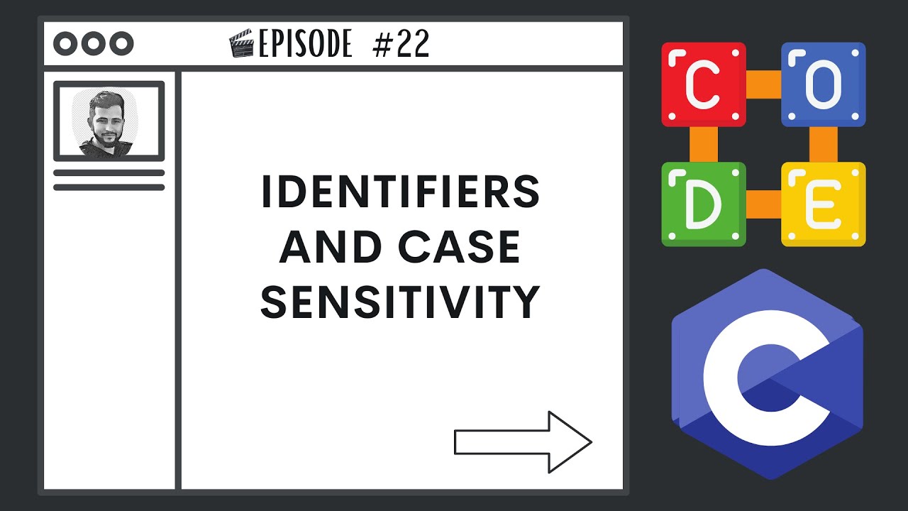 Identifiers and Case Sensitivity| Ep. 22 | C Programming Language