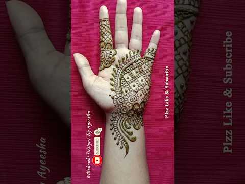 Easy fronthand mehndi design | simple stylish mehndi | mehndi designs#shorts #short#mehndi