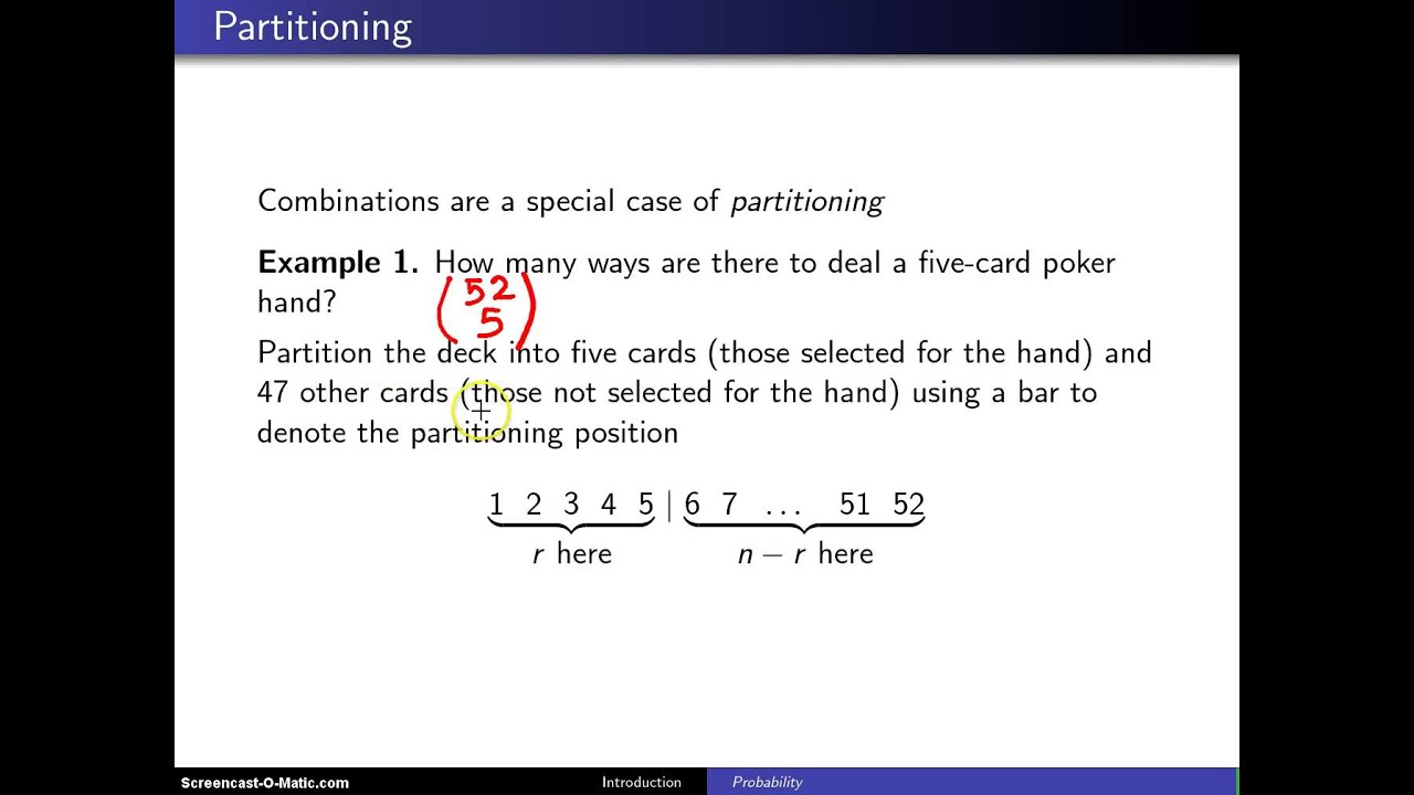 Partitioning -- Example 1