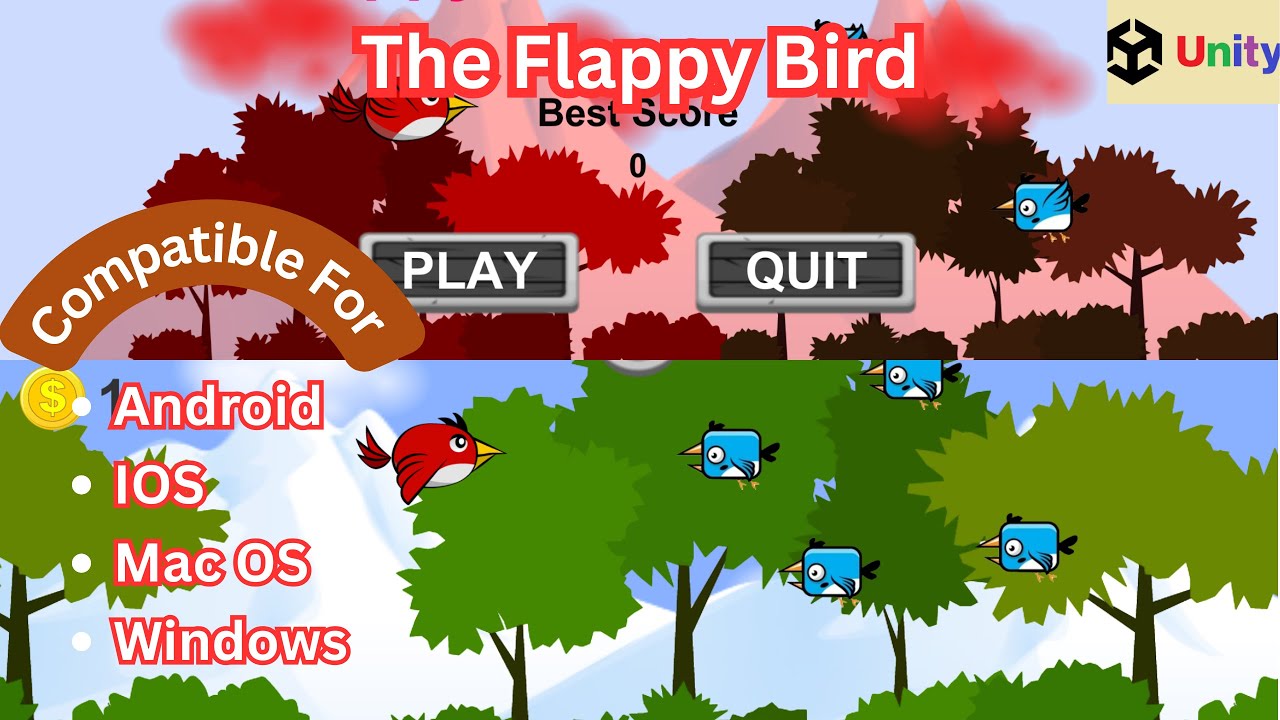 The Flappy Bird Unity Game Source Code