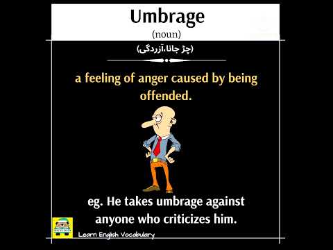 Umbrage | Learn English Vocabulary