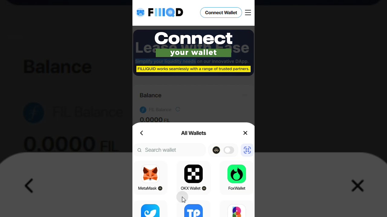 Connect Wallet | Filliquid Guide