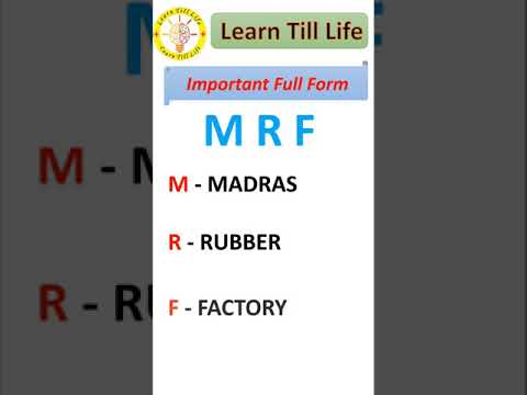 MRF | Full Form of MRF #shorts #mrf #fullform