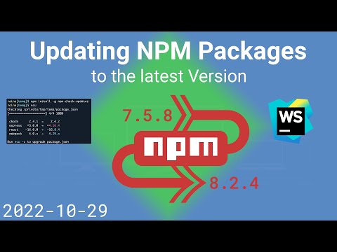 Updating NPM Packages to the latest Version