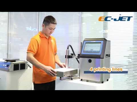 EC-JET2000 4 lines high speed high performance continuous inkjet printer