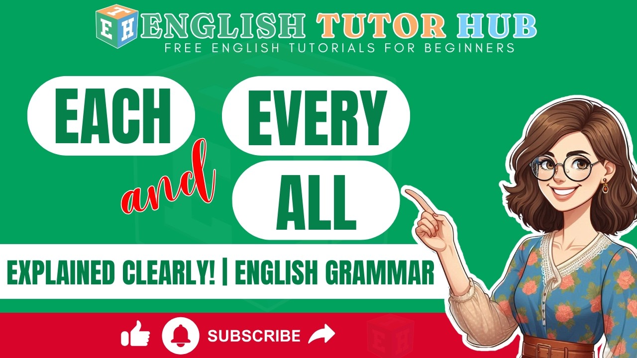 Each, Every, and All Explained Clearly! | English Grammar