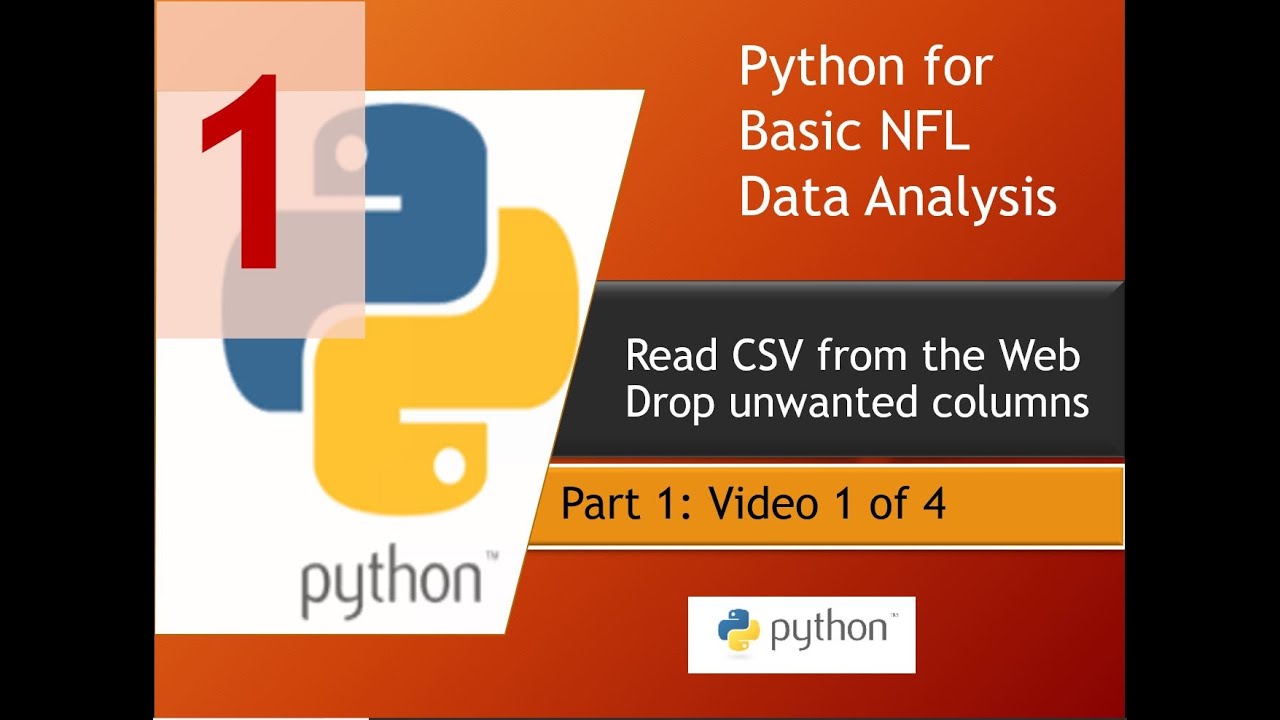 1/4: Part 1 Using Python and Pandas for Basic NFL score analysis (Read data from the Web)