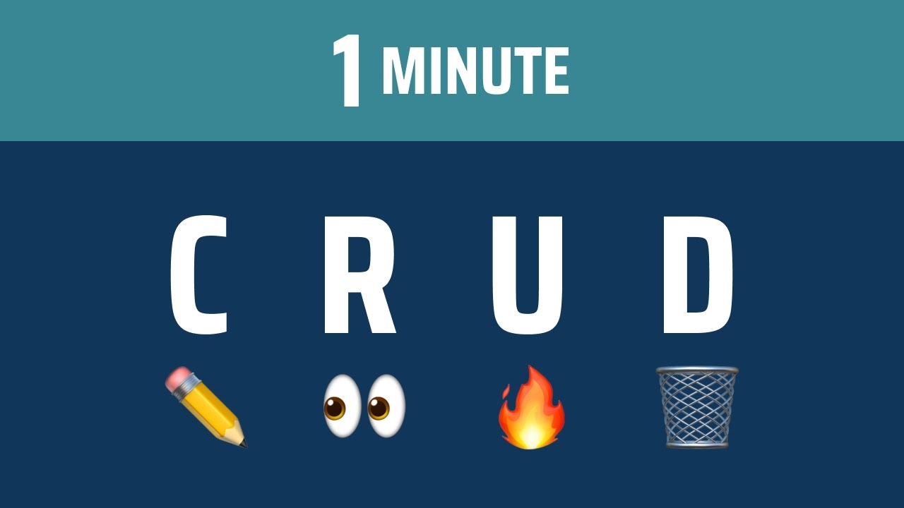 CRUD in 1 minute | Web Front-end Development | Lesson 38 (Free Coding Bootcamp)