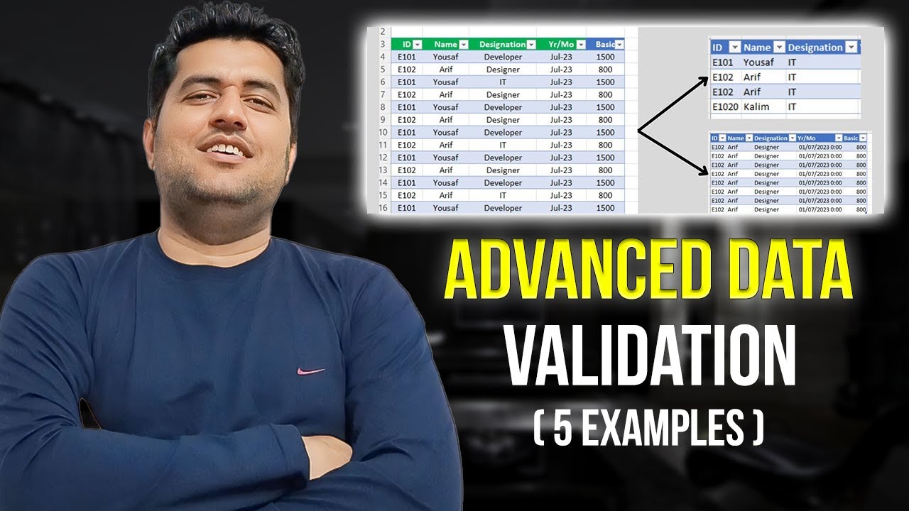 Advanced Data Validation in Excel | Combine Data Validation with Formulas | Custom Data Validation