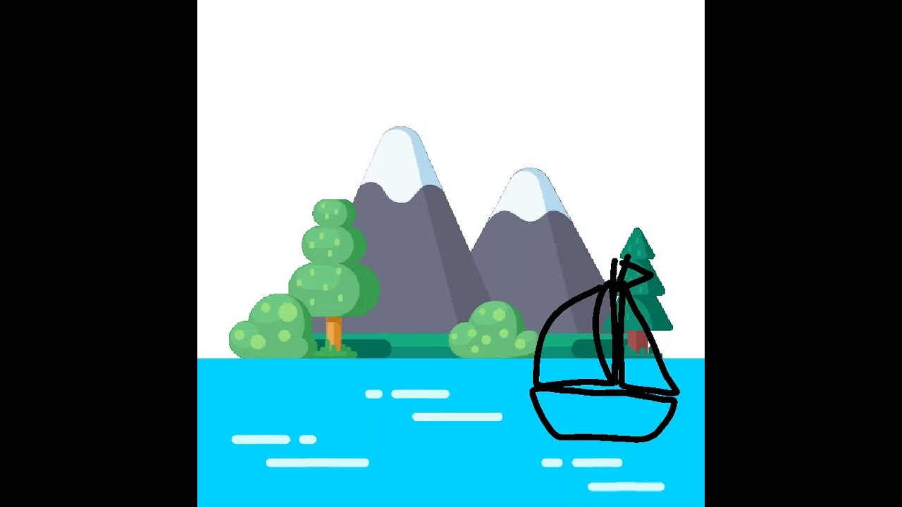 my 2nd Stick man drawling animation boat